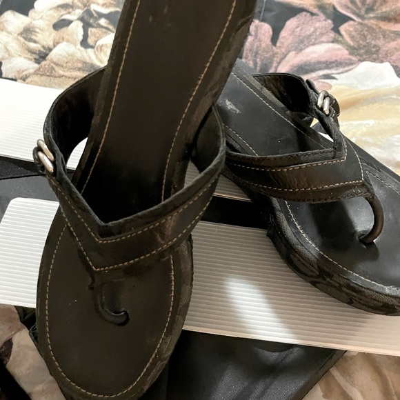 Coach | Shoes | Coach Wedge Sandals | Poshmark
